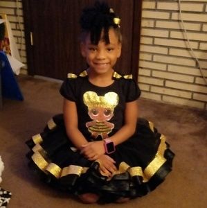 Bottoms | Girls Blackgold Tshirt Wlol Doll | Poshmark